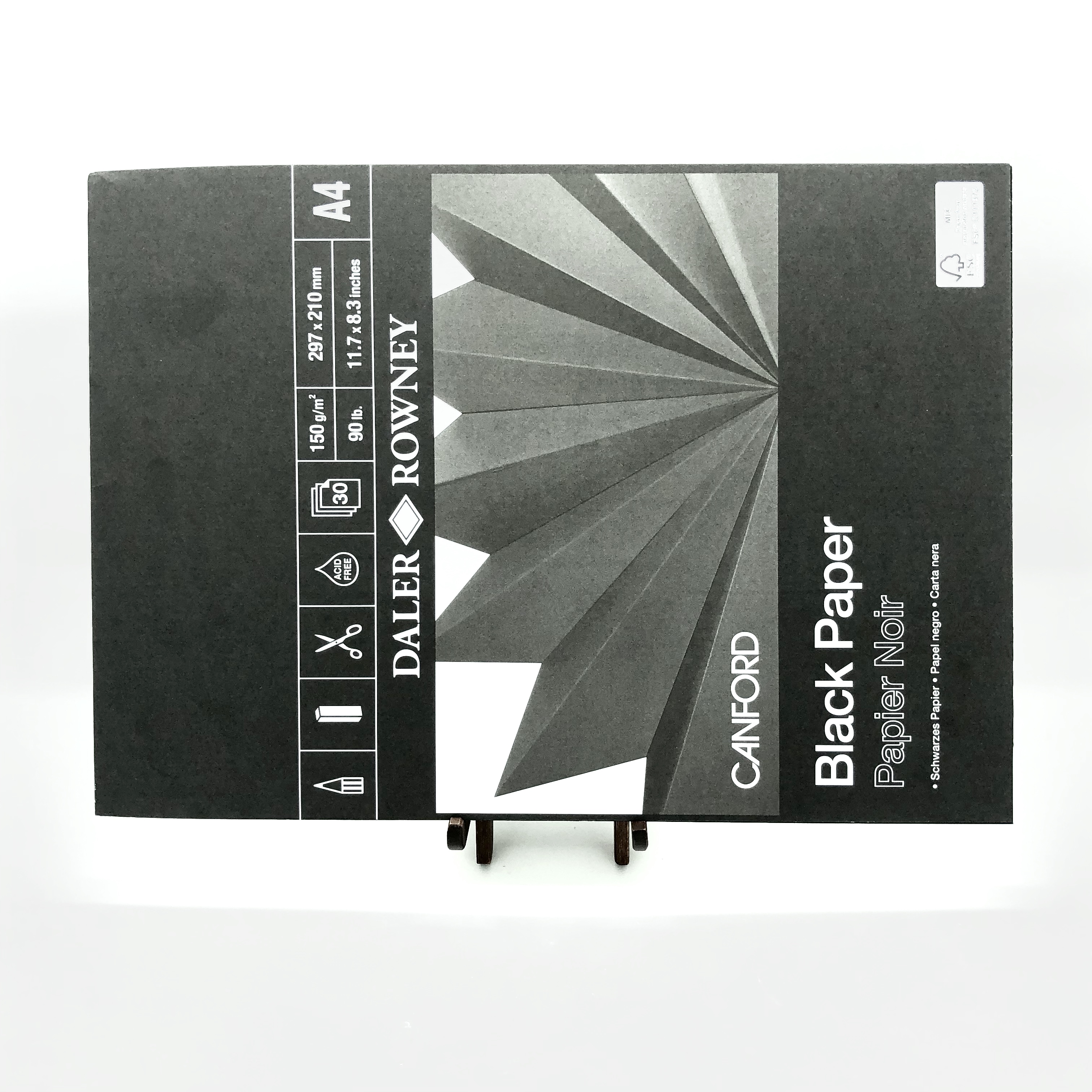 Daler Canford Black Paper Pad | Green and Stone