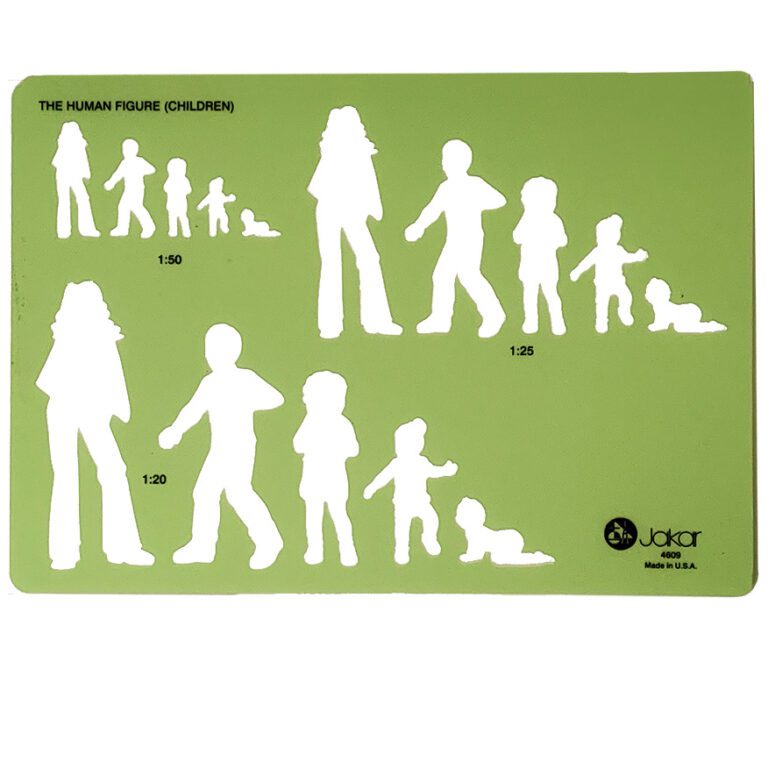 1:20 1:25 1:75 1:100 1:125 Scale Templates Jakar Metric Human Figure ...