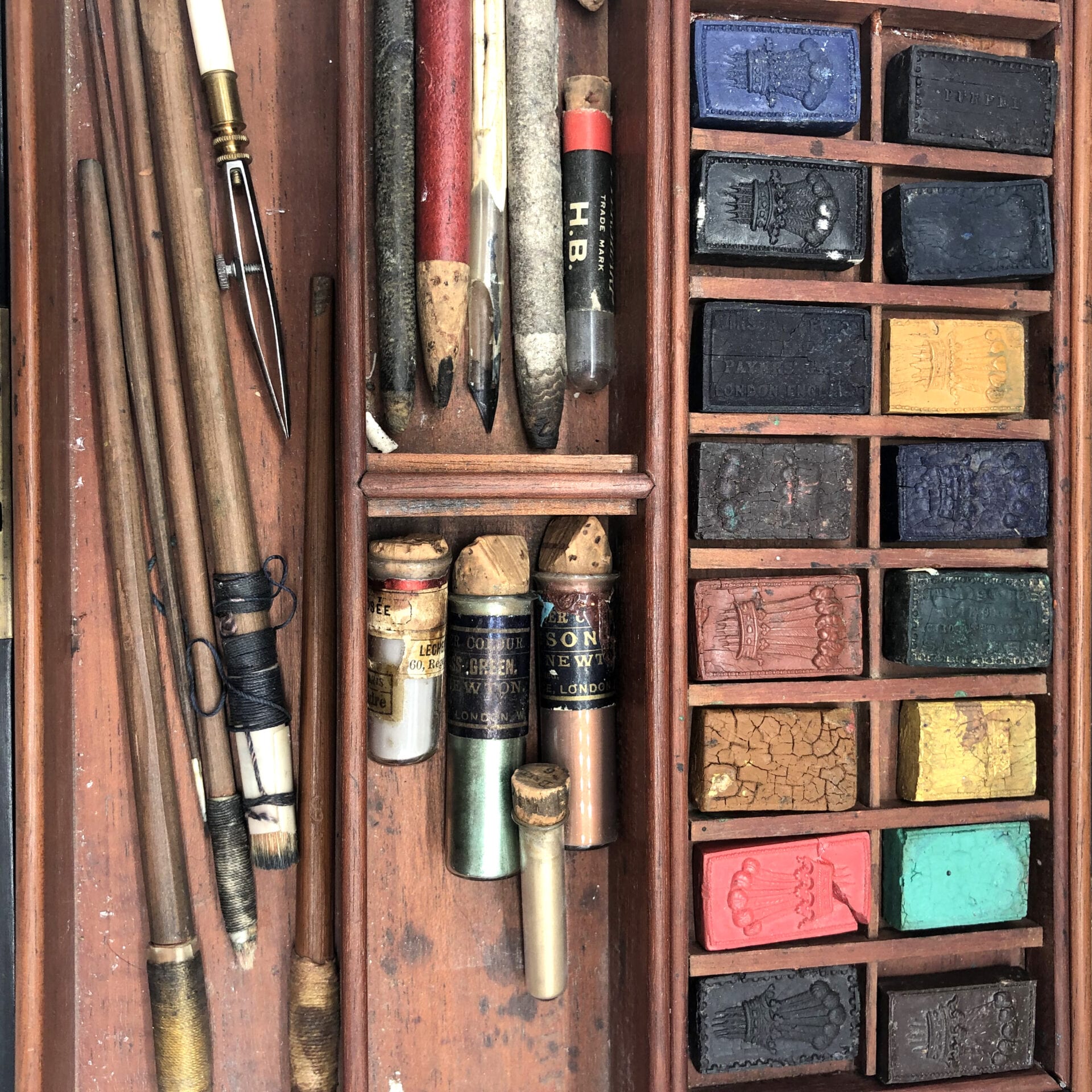 Rosewood Watercolour Box c1850-1880 | Green & Stone of Chelsea